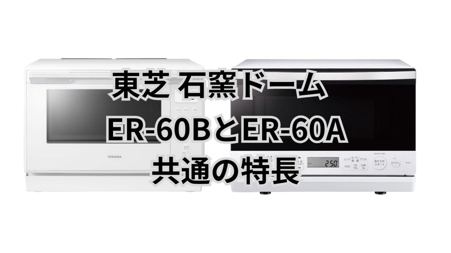 ER-60Bと型落ちER-60Aの違い12個を比較。東芝石窯ドーム | うさうさクック